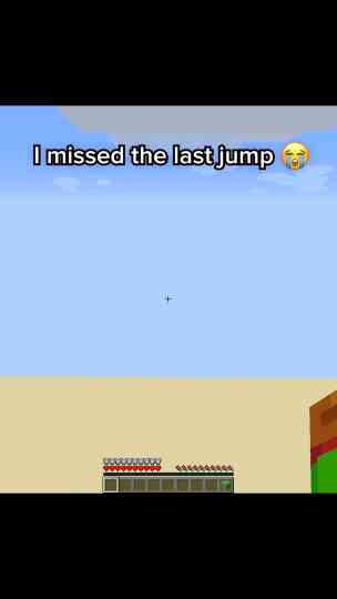 Minecraft: I failed the last jump