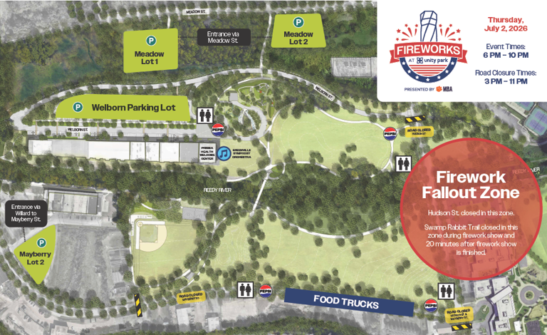 Greenville prepares for Fourth of July celebration at Unity Park