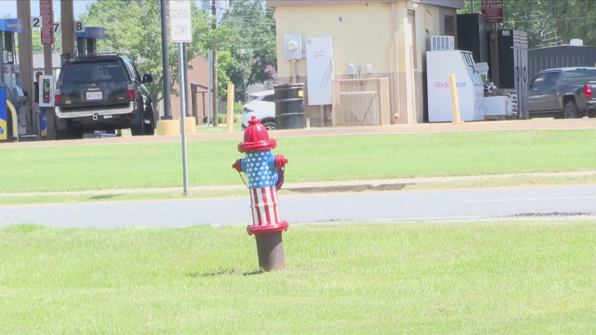 Ouachita Green is painting on patriotism