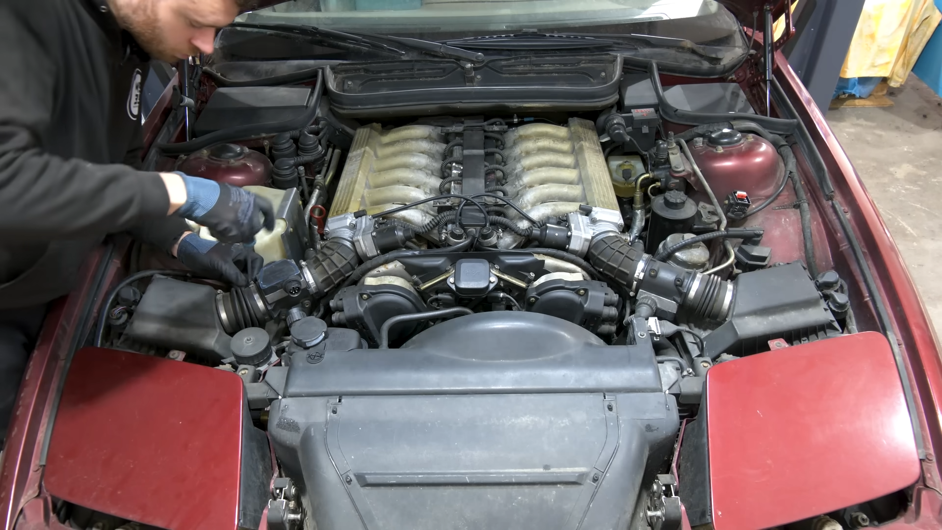 How hard is removing a rare manual V12 drivetrain