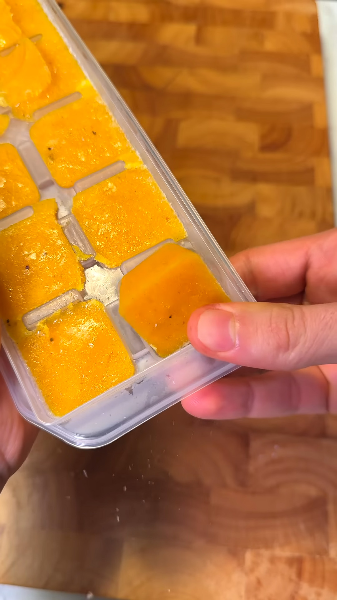 Homemade immune-boosting turmeric cubes
