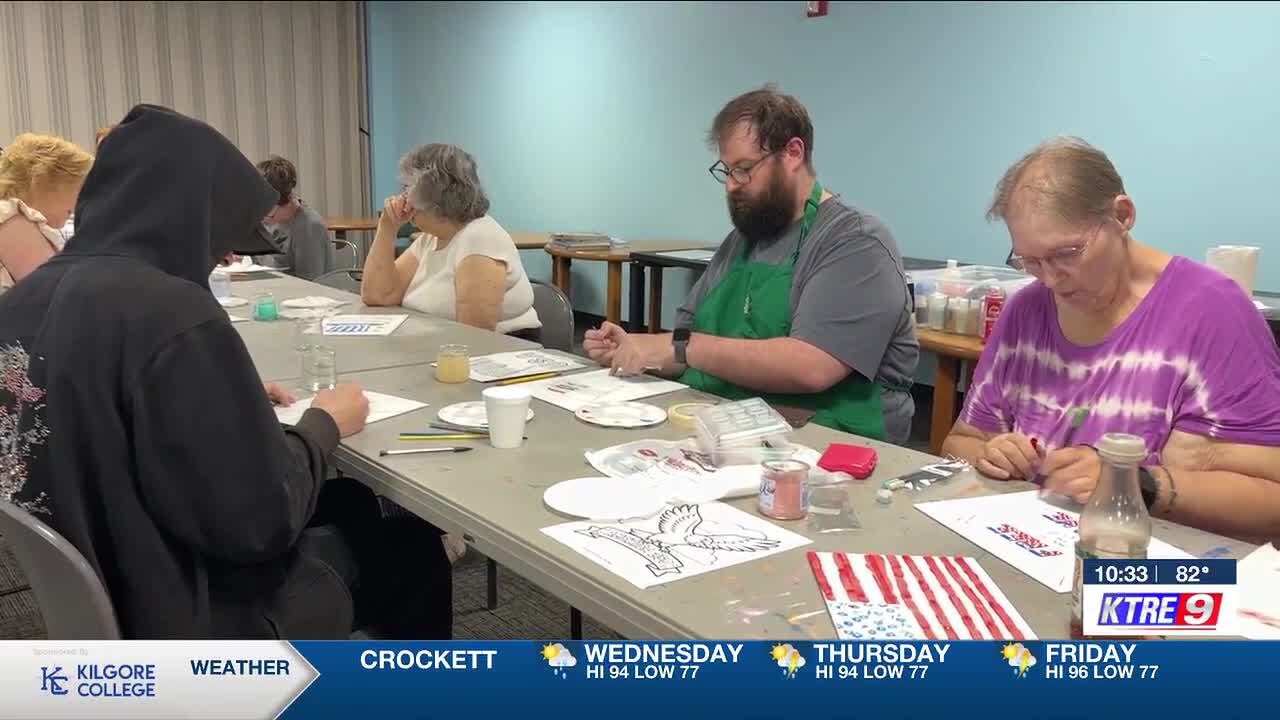 Nacogdoches library hosts America 250 paint party