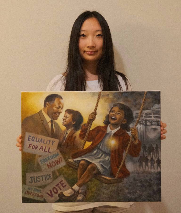 MIHS artist shines in competition with ‘Swinging Toward Freedom’