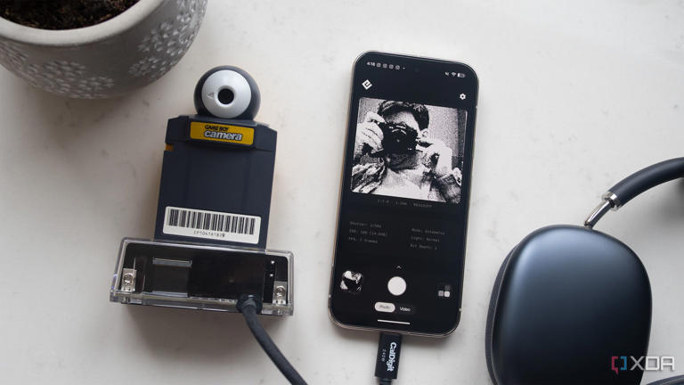 I connected my Game Boy Camera to my Pixel with this accessory, and the ...