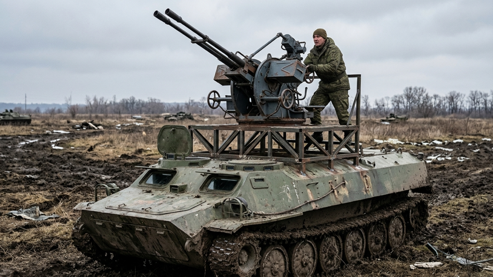 Russia’s MTLB gets a navy gun in a warzone hack