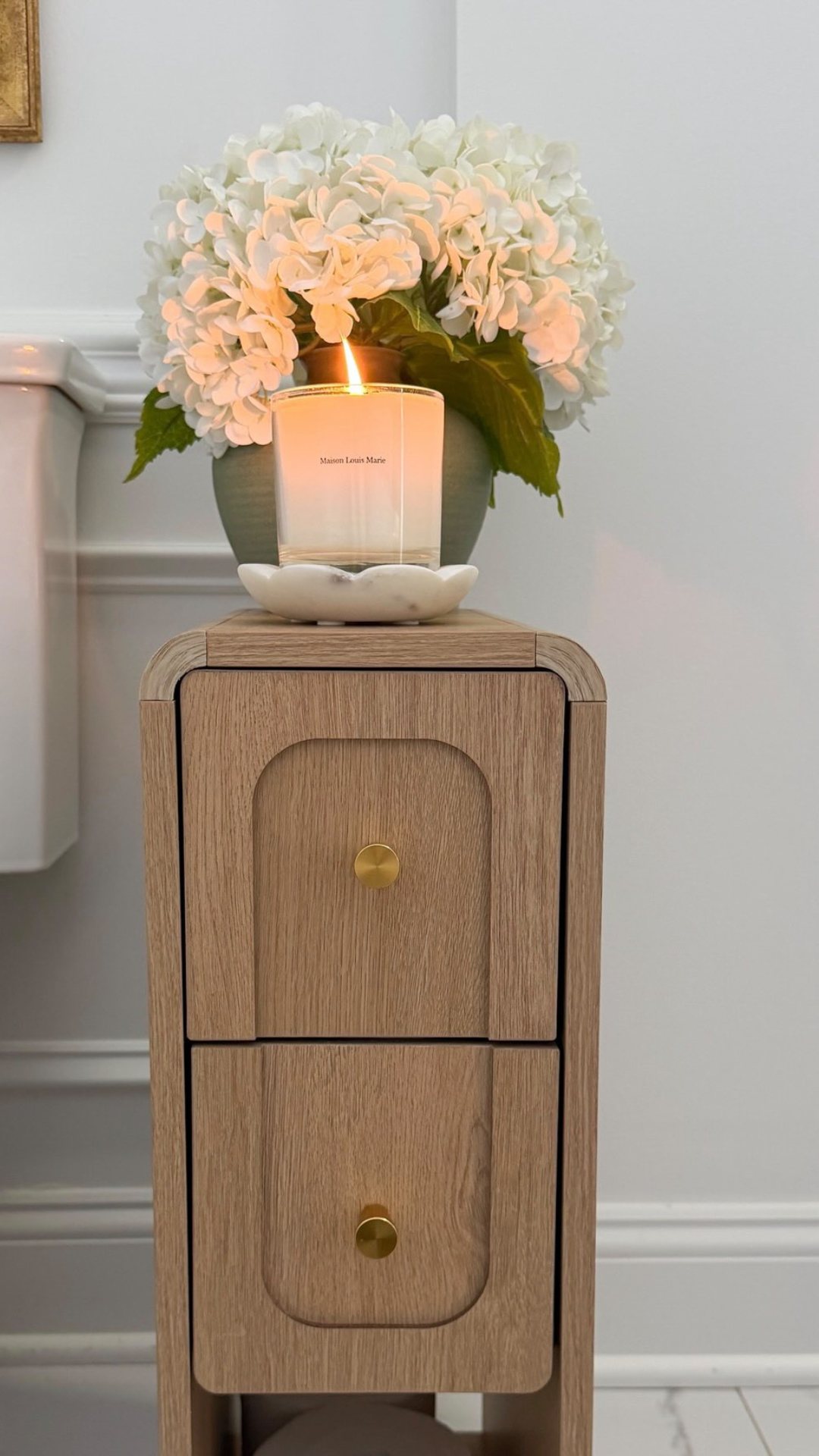 Small bathroom storage idea that maximizes space