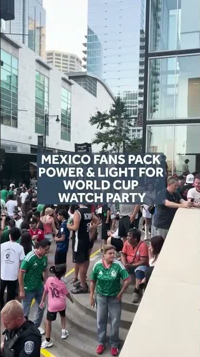 Mexico fans pack Power & Light District for World Cup watch party