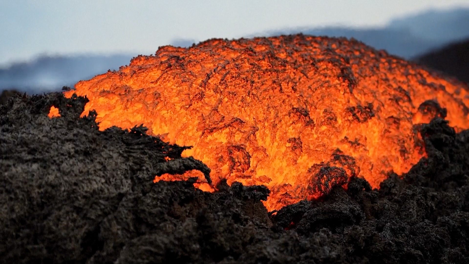 Watch: Mount Etna eruption creates trail of bright orange lava