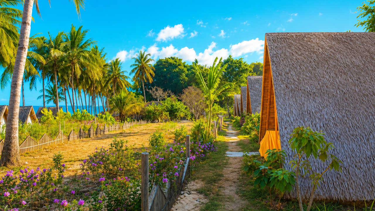 Walking through Plumeria Eco Resort in El Nido (4K)