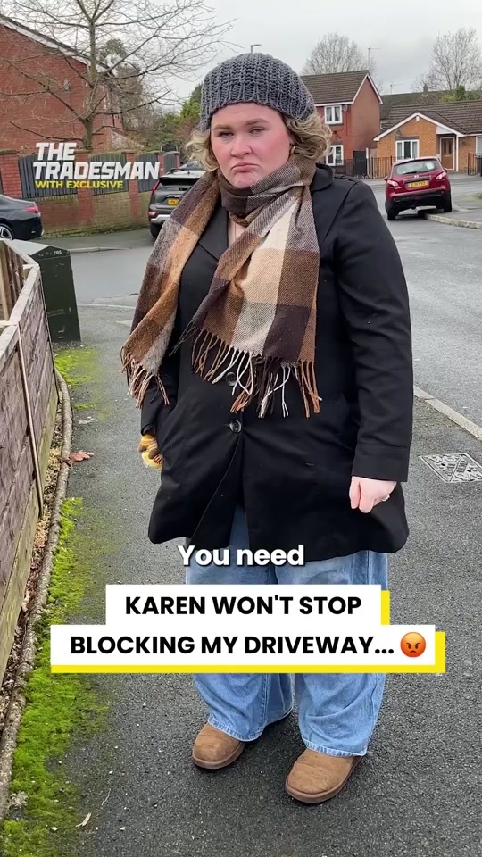 Confronting crazy Karen for blocking my property - And soon learns the ...