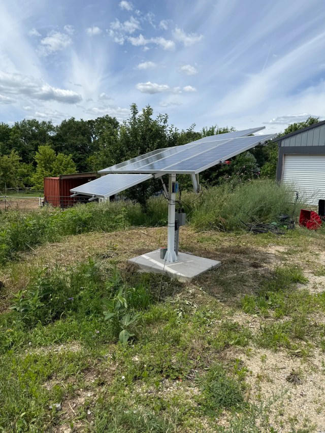 He built a starter solar array for his shop, then one string began ...