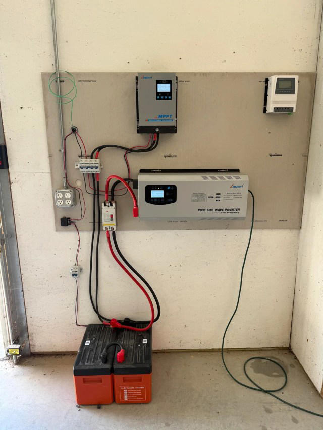He built a starter solar array for his shop, then one string began ...