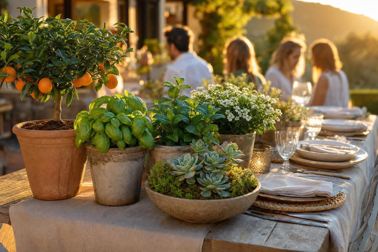 Mouches à table : 5 plantes en pot, dont le basilic, pour décorer et ...