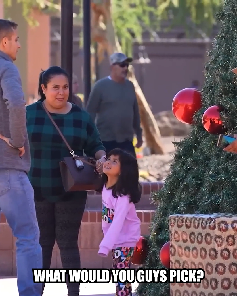 From mystery gifts to precious smiles - he made their day