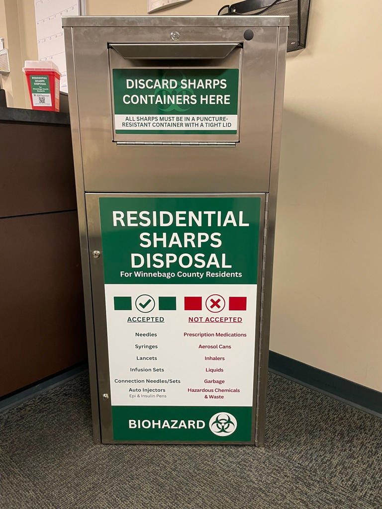 New sharps disposal sites open in Winnebago County