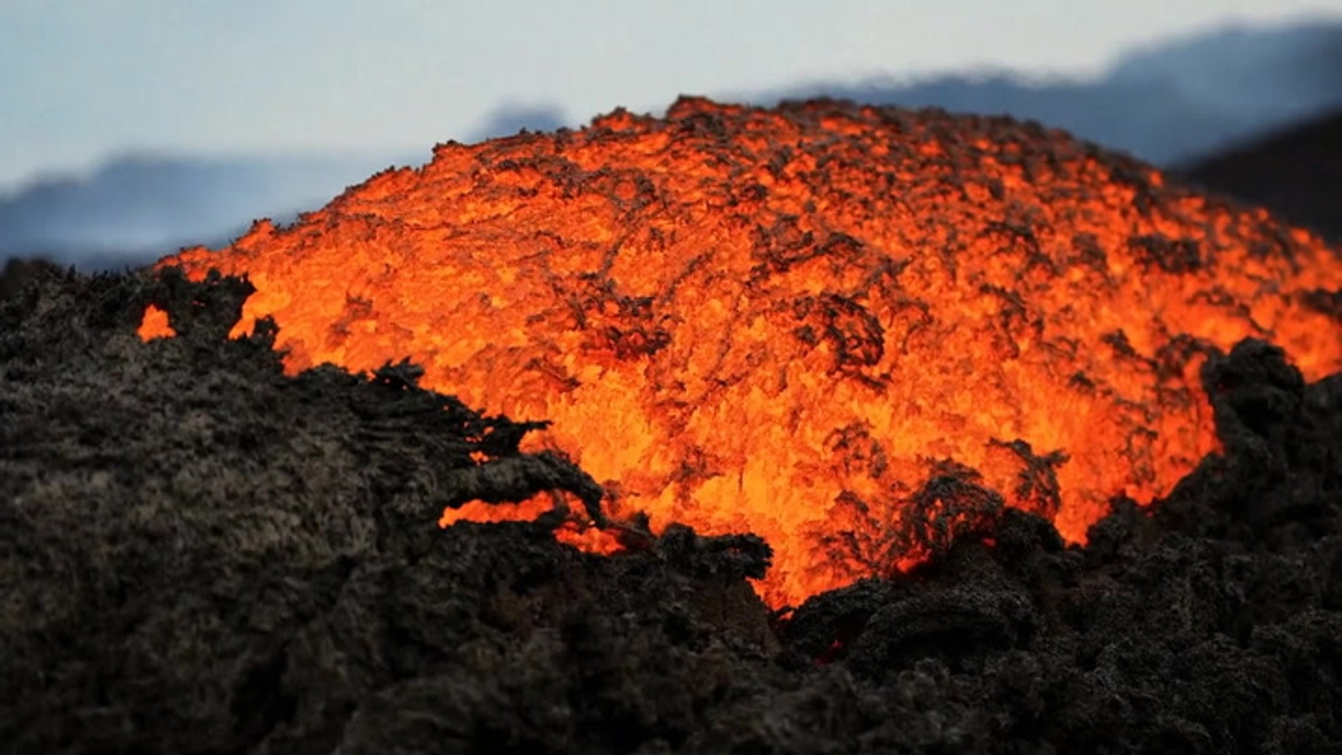 Watch: Mount Etna eruption creates trail of bright orange lava