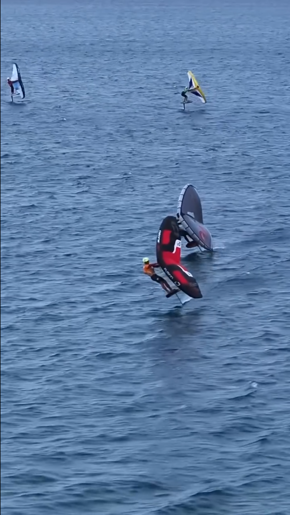 Wing foiling strategy that led to a second place finish