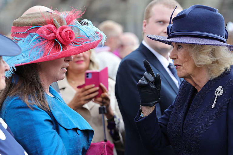 Queen Camilla kicks off royal week with 100-year-old brooch honoring ...