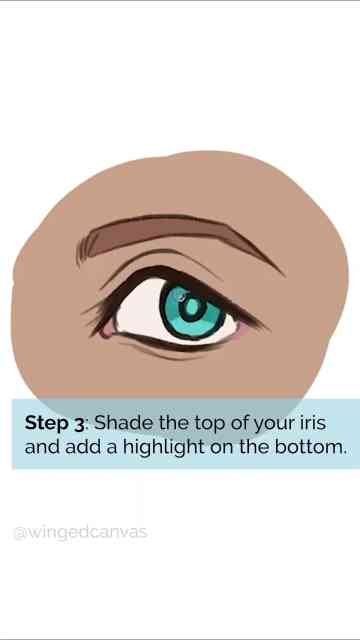 How to color an eye easy step by step art tutorial