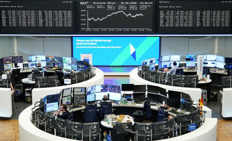 European shares pause after rally, doubts linger over Iran peace deal