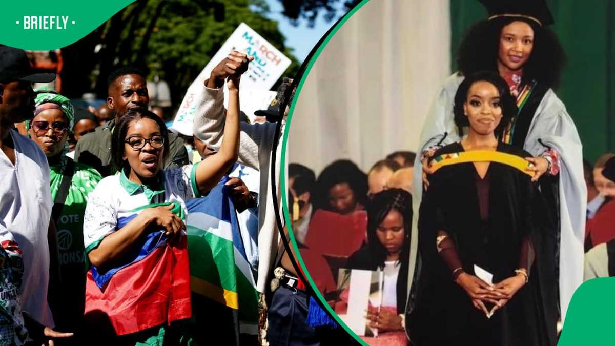 Jacinta Ngobese-Zuma's graduation photo came with a message nobody expected