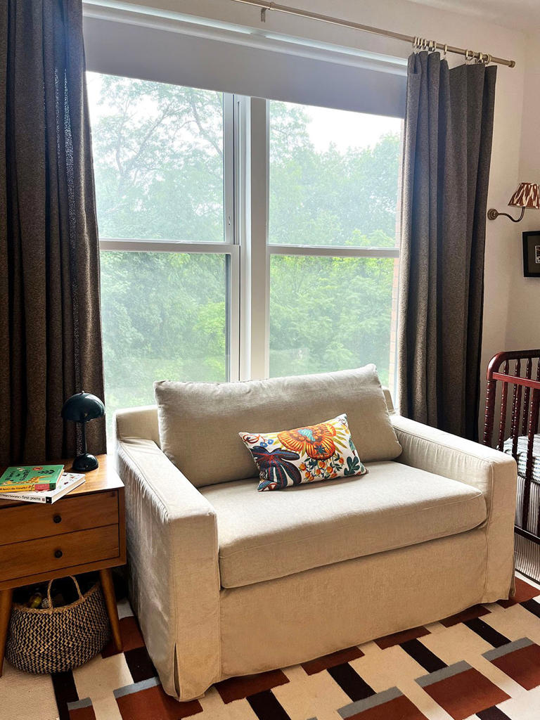 This pull-out sofa turns my nursery into a guest room in seconds