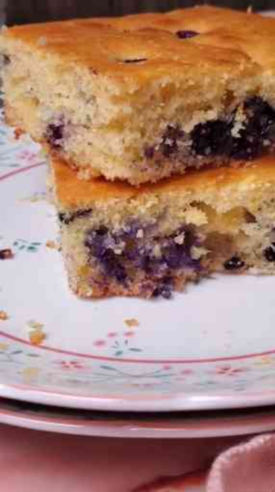 Fluffy honey cornbread with blueberries soft and moist recipe