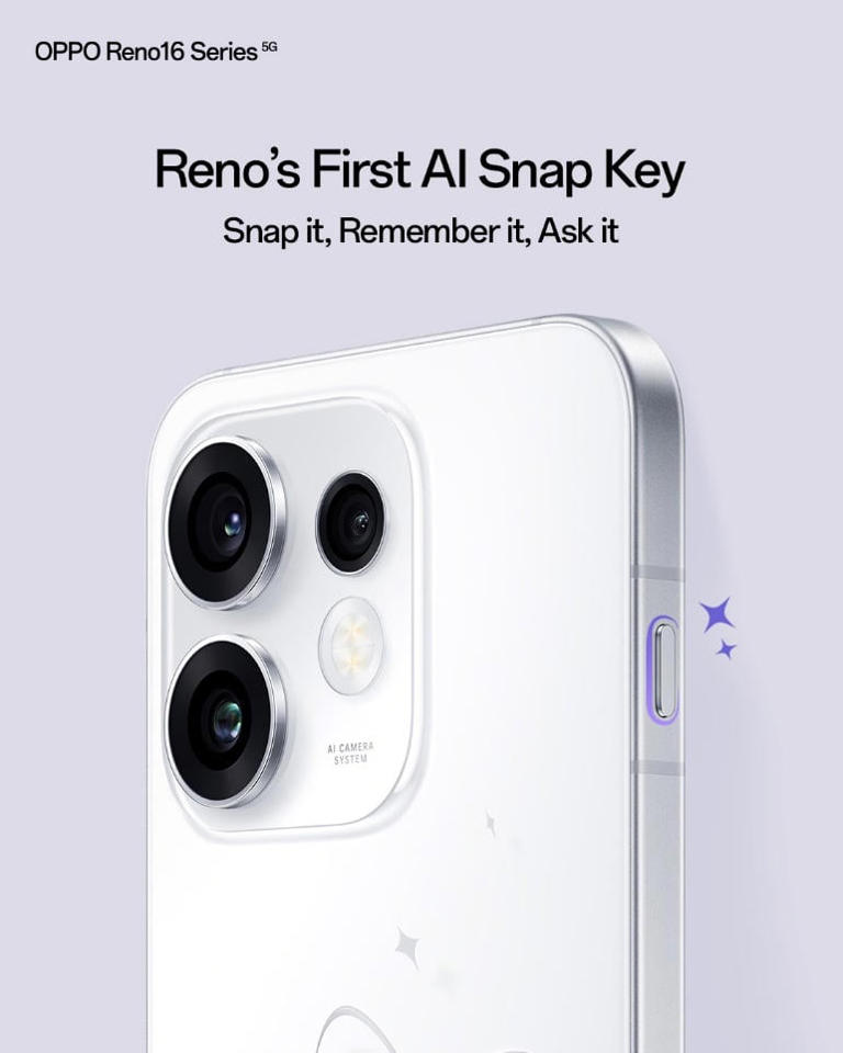 Oppo Reno 16 AI Snap Key unifies ChatGPT, Gemini, Perplexity, thanks to ...