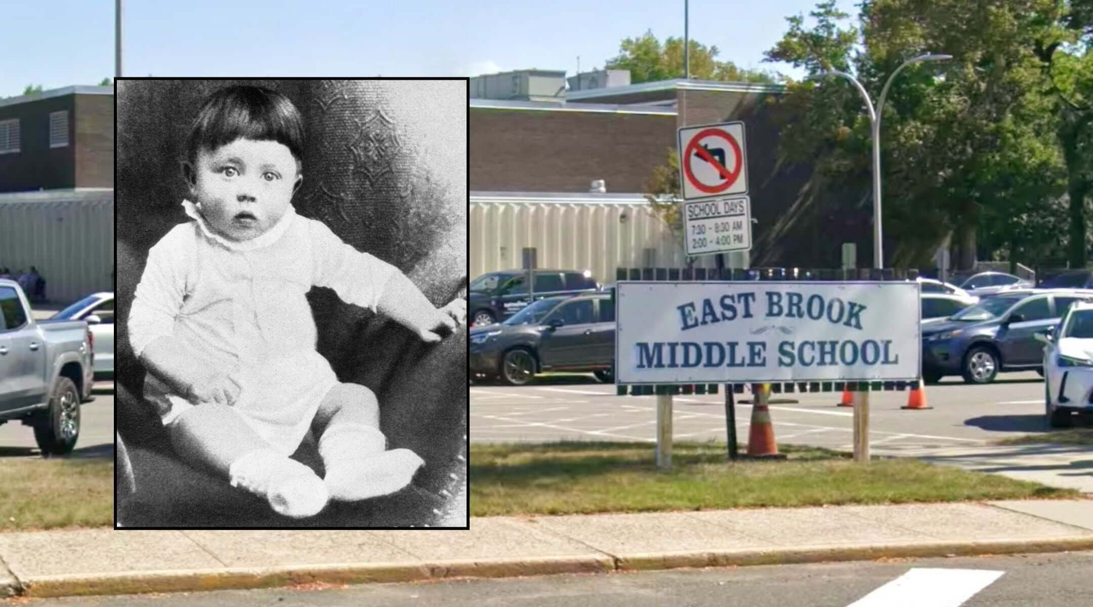 Hitler appears in the baby photos section of a New Jersey middle school