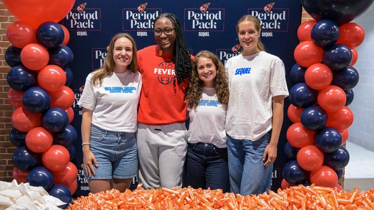 Indiana Fever host second annual 'Period Pack' to donate hygiene products