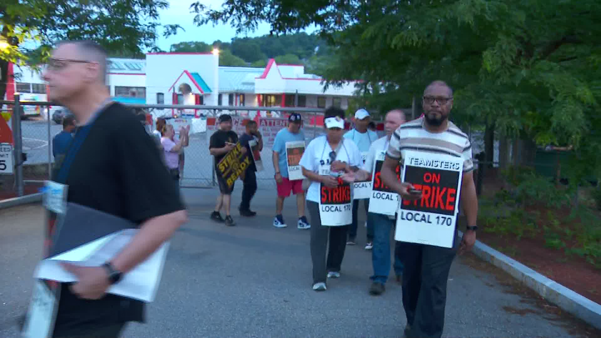 Merrimack Valley bus drivers strike over schedule change dispute