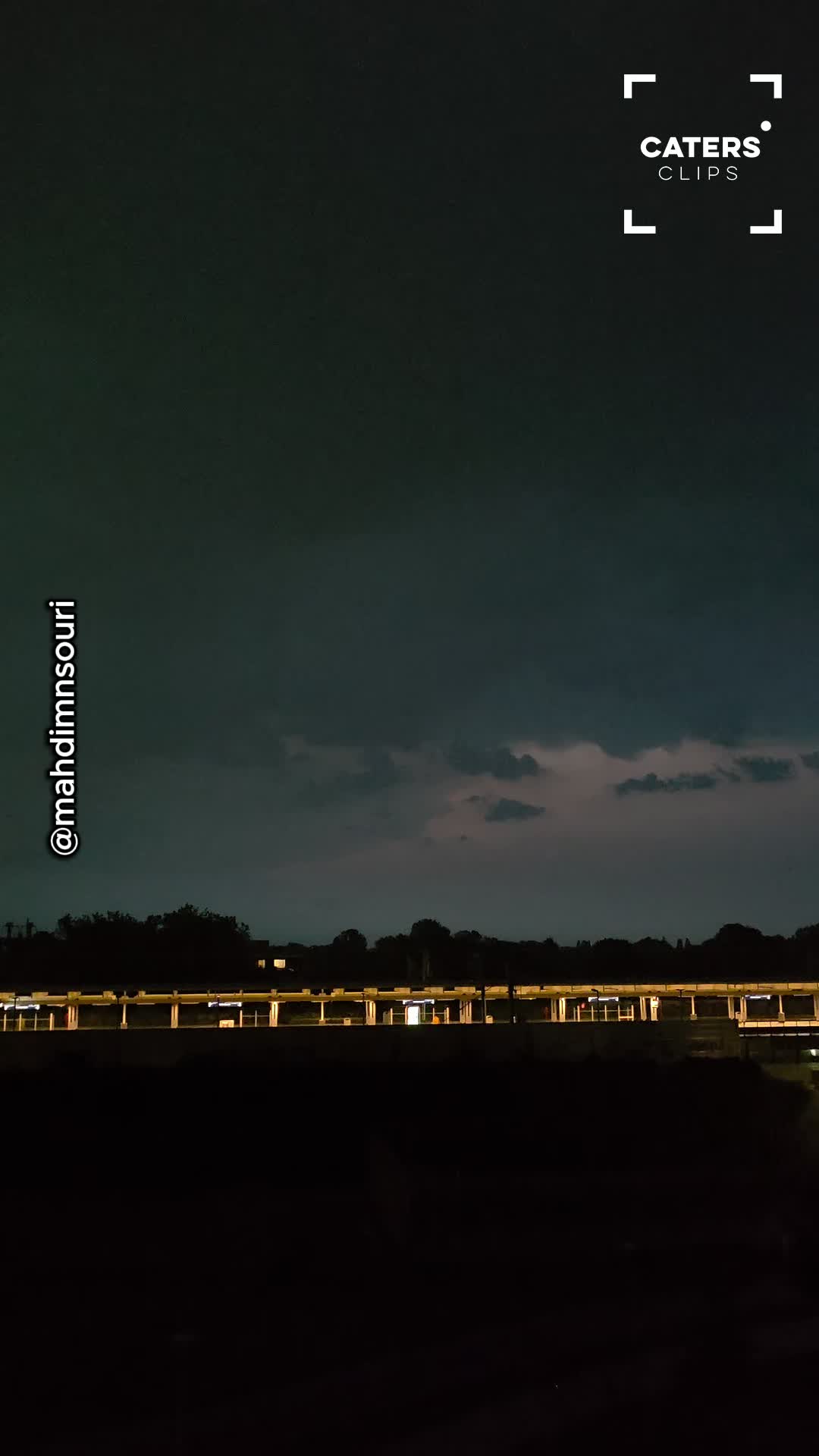 Explosive lightning strike captured on camera