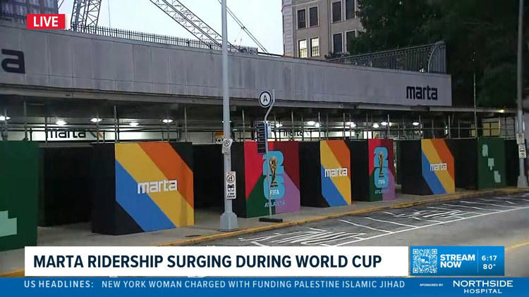 MARTA rail ridership doubles during Atlanta World Cup matches
