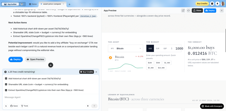 Emergent no-code review