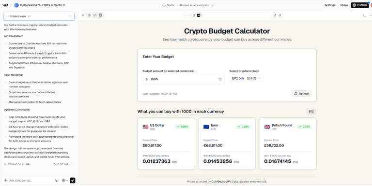 Vercel v0 no-code review