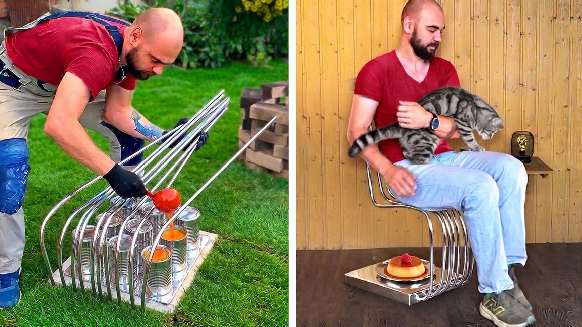 Creative cement furniture and unique outdoor crafts for your space