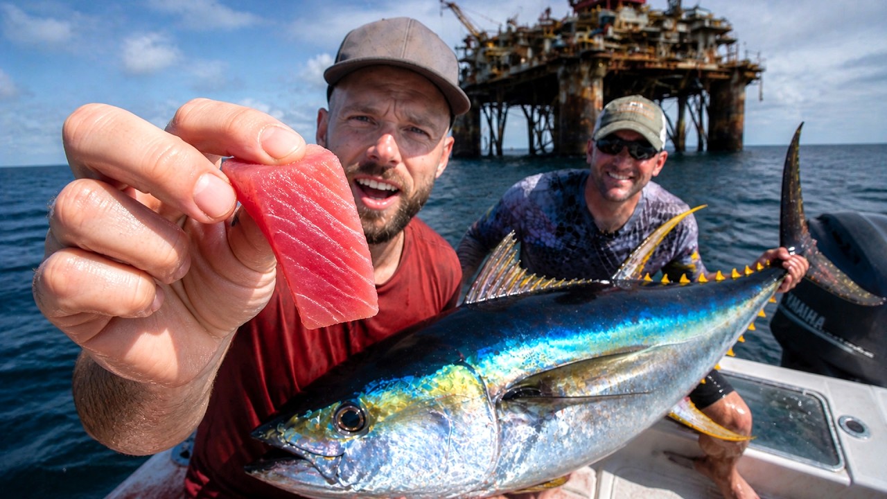 Watch what happens when a 182-pound yellowfin tuna refuses to give up