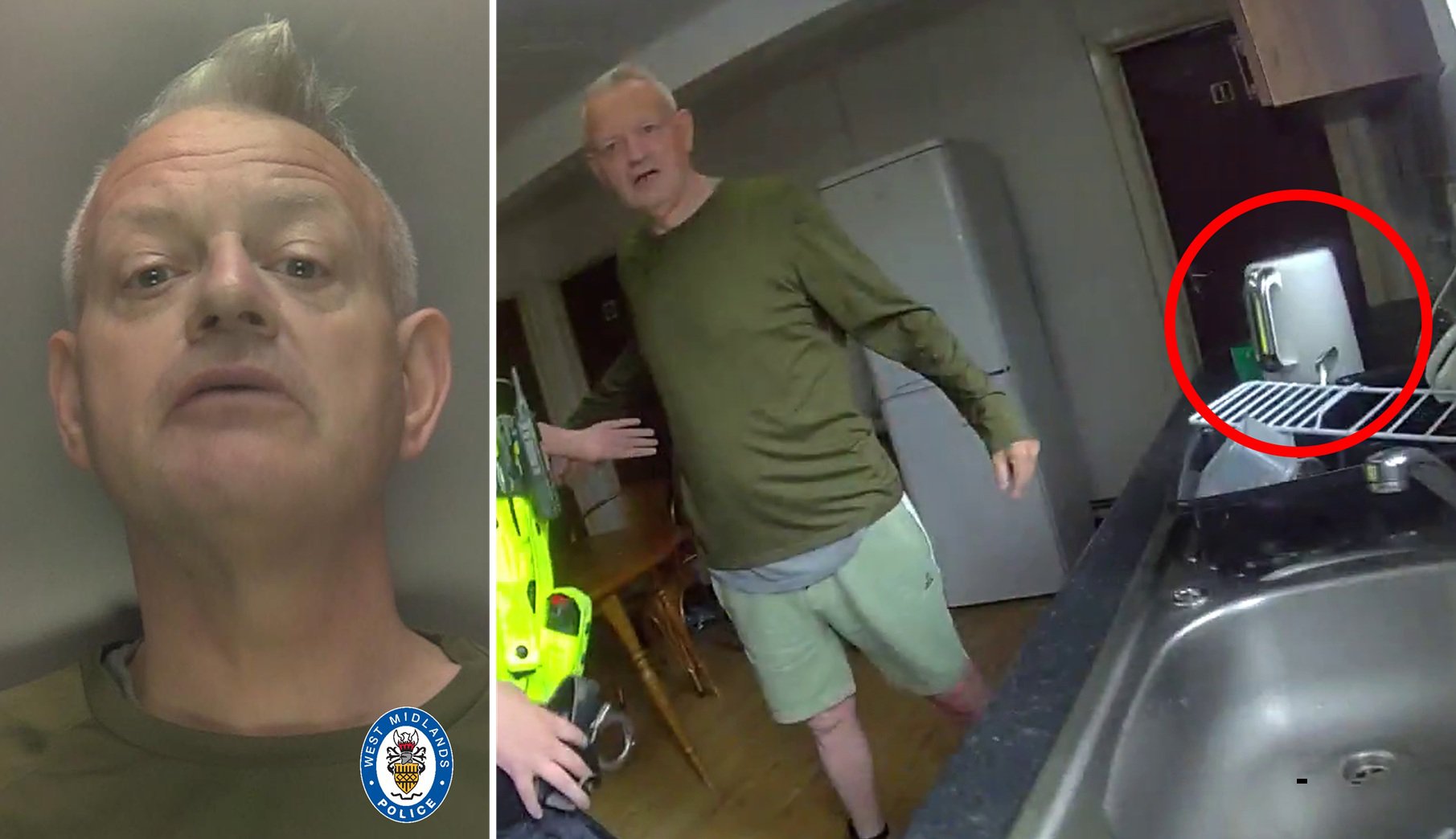 Man jailed for throwing kettle of boiling water over officers trying to ...