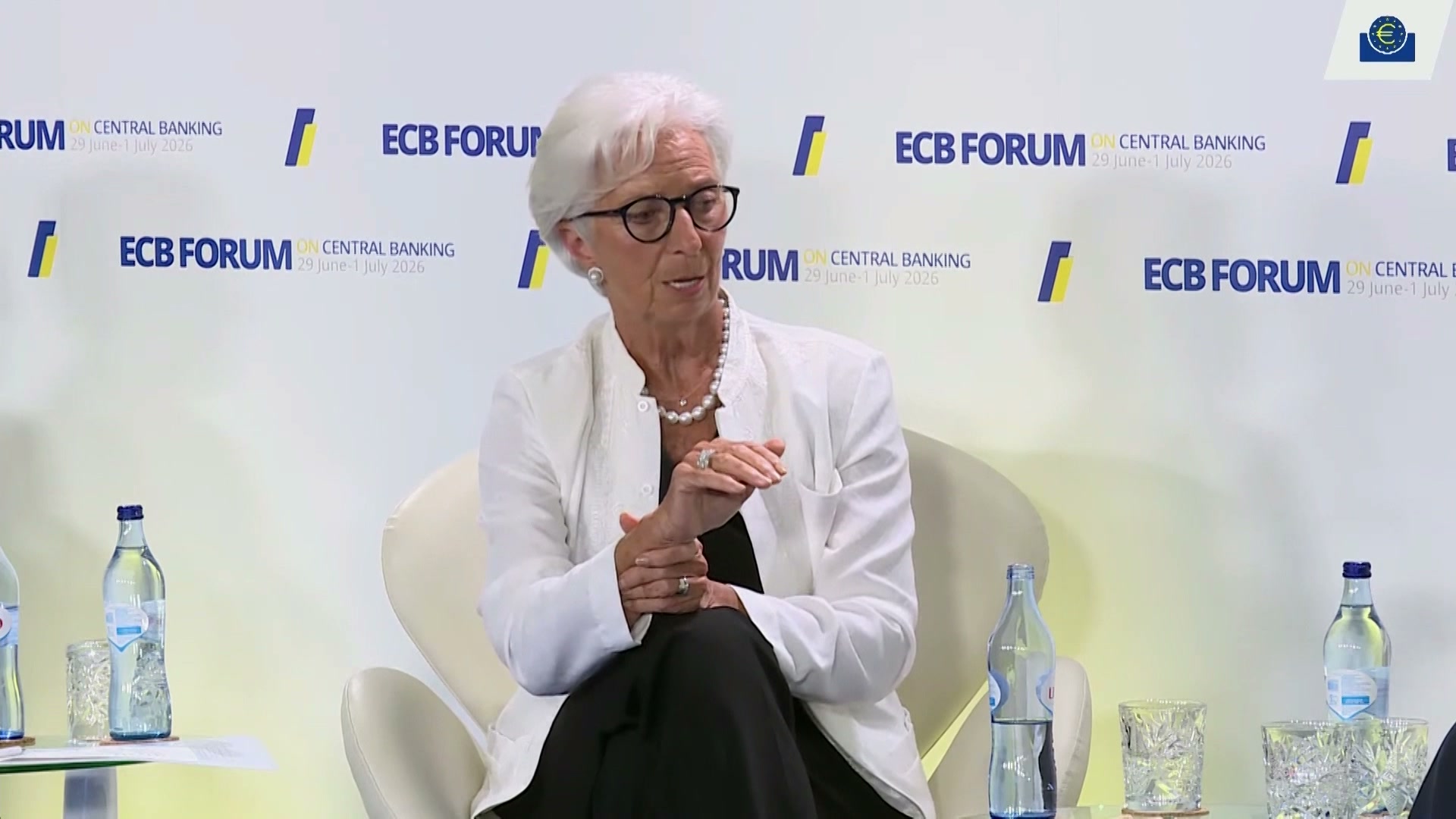 Lagarde says risks to inflation, growth more broadly balanced