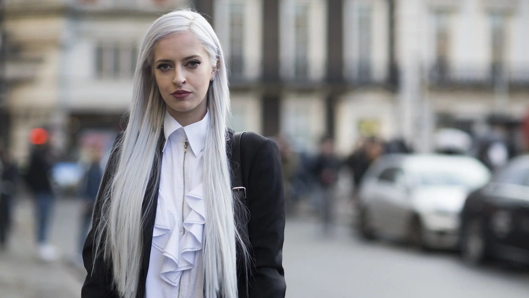 4 gray hair colors matched to skin tones