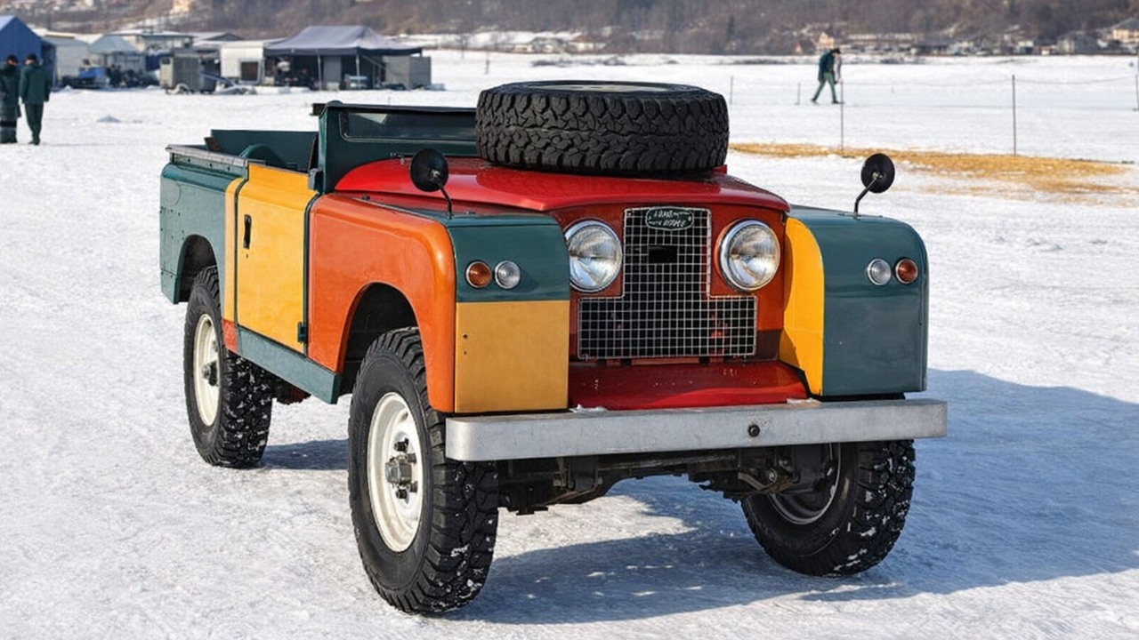A roofless Land Rover at FAT Ice Race makes €380,000 look even crazier