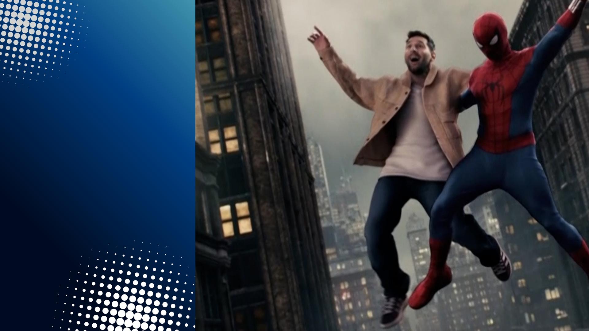 Spider-sense tingling! Soccer superstar Lionel Messi swings into the ...