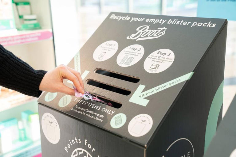 Bin man explains where you need to throw away medication blister packs