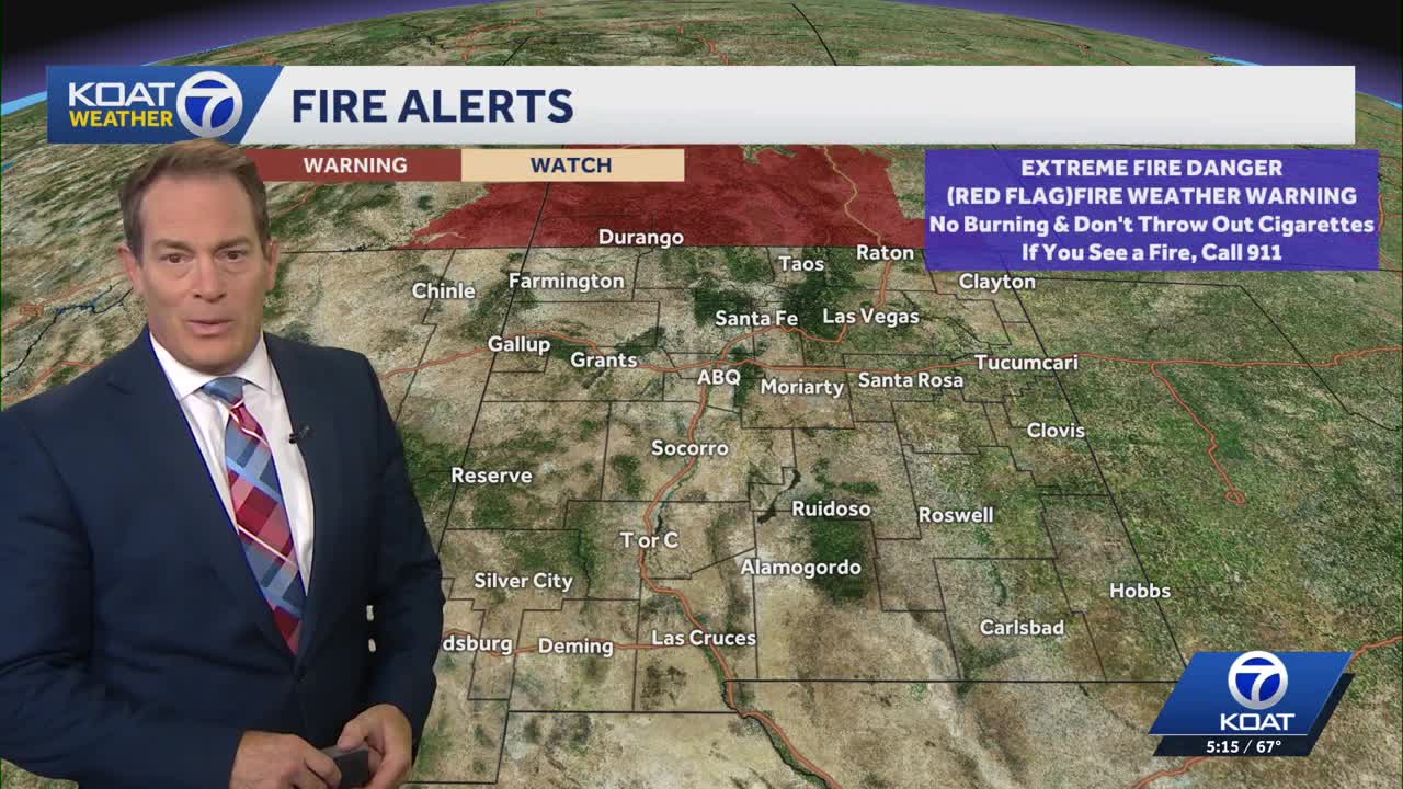 East versus West storm chances again today, Red Flag Warnings for fire ...