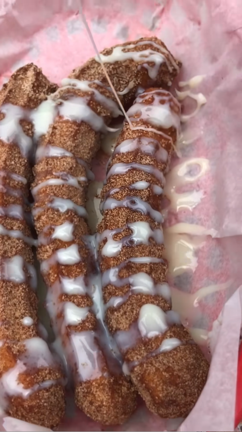 Hot icing takes these fresh churros to the next level