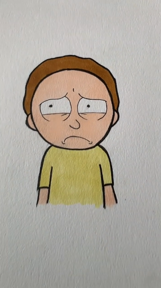 Drawing Morty from Rick and Morty