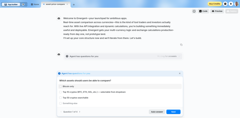 Emergent no-code review