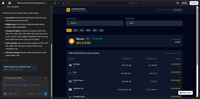 Bolt no-code Review