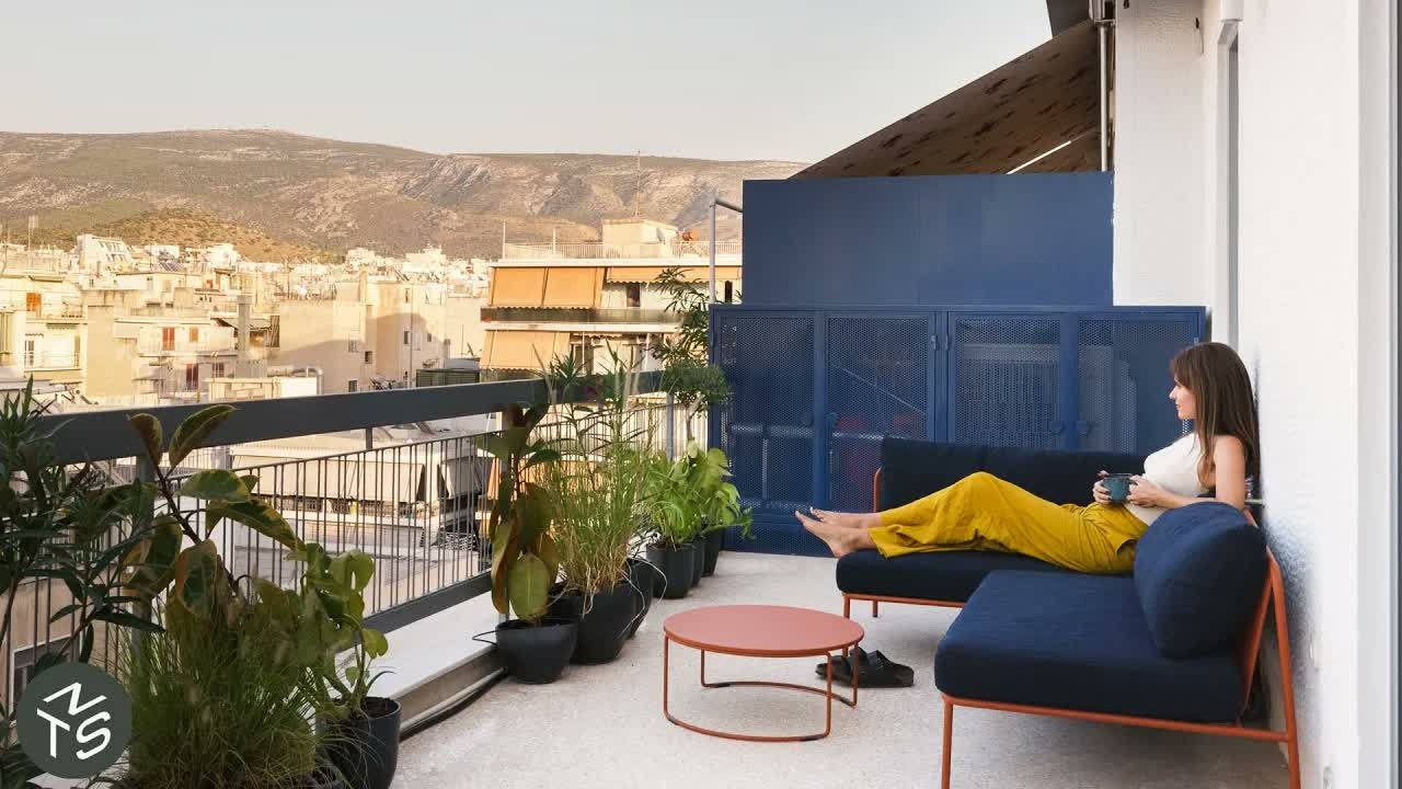 A luxury Athens apartment hidden inside a 1960s building