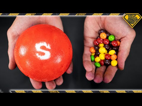 Discover the secret to crafting a massive Skittle the size of a hamburger